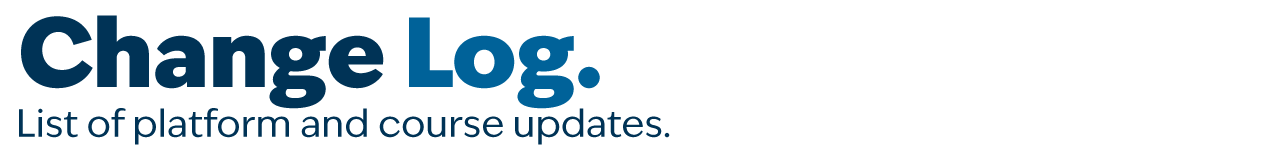 Change Log – Kayell Colour